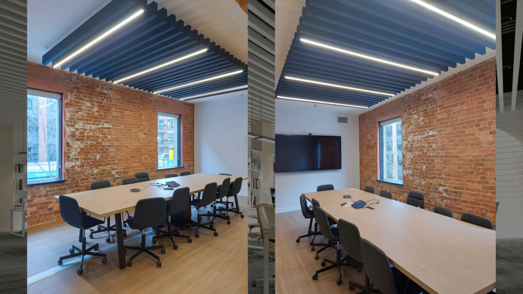 Allied Office | Acoustic Baffles, Illuminated Baffles | Office Acoustics